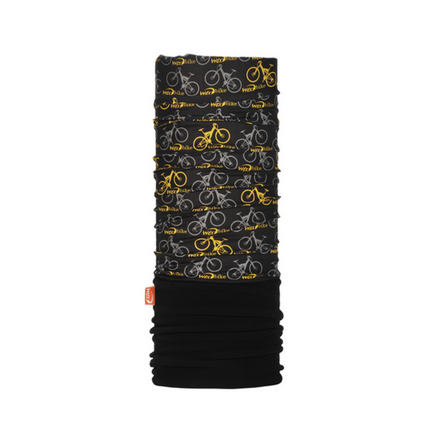 Head and Neck Warmer Bike. Snood. Fleece and Fabric Combination.